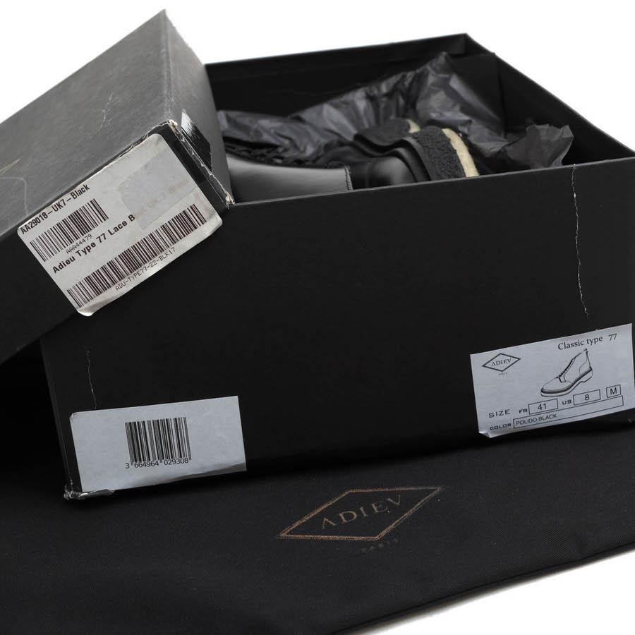 ADIEU PARIS アデュー レースアップブーツ Type 77 Boots 牛革 カーフ