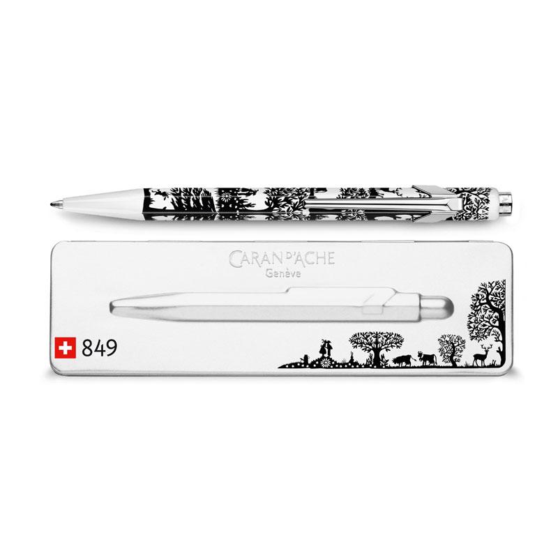 CARAN d'ACHE（カランダッシュ） 849 ラポヤ トータリースイス ボールペン スリムパック入 おしゃれ ギフト : 文房具 手帳 ...