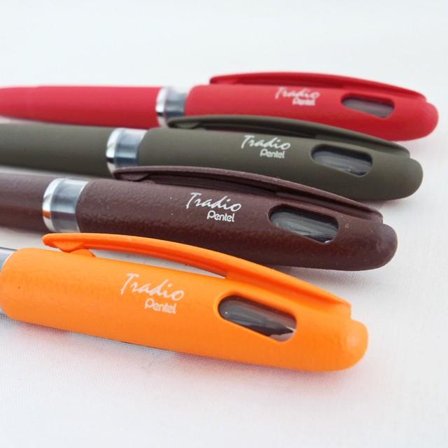 ぺんてる（Pentel） トラディオ プラマン ユーロ限定モデル Pentel Tradio 水性ペン サインペン : 文房具 手帳 DESK ...