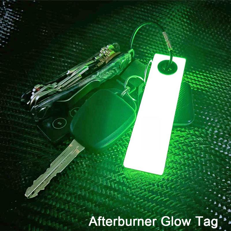 MADE IN USA アフターバーナー グロータグ 蓄光 キーホルダー 蓄光タグ Afterburner Glow Tag おしゃれ ...