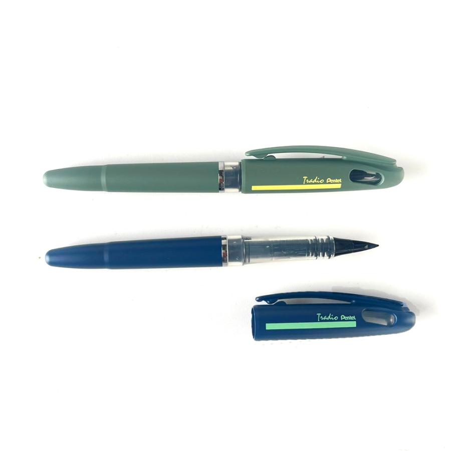 ぺんてる（Pentel） トラディオ プラマン ユーロ限定逆輸入モデル Pentel Tradio プラスチック万年筆 : 文房具 手帳 ...