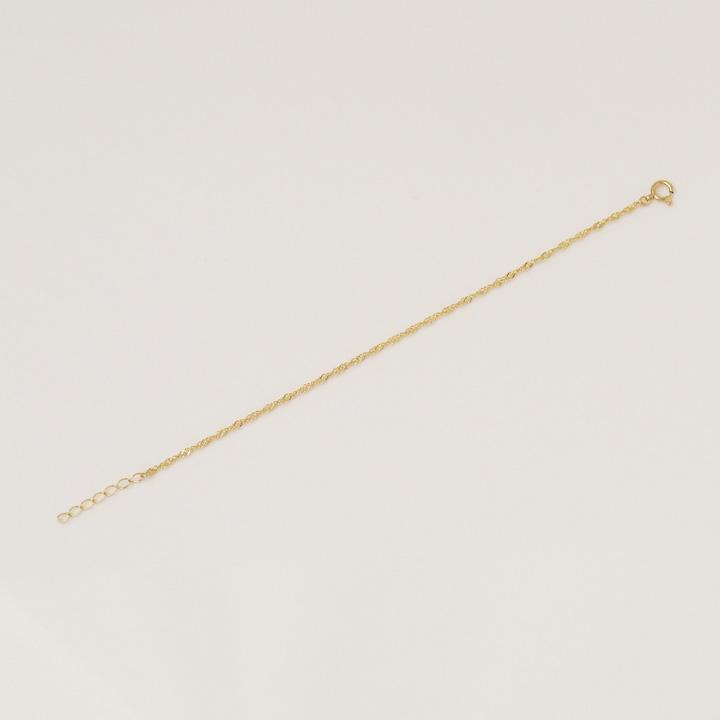 DEVAS 日曜7%クーポン有 18金 ブレスレット k18 18金ブレスレット 18k レディース スクリューチェーン 1.6mm ゴールド チェーン シンプル : デザイナーズジュエリー ...