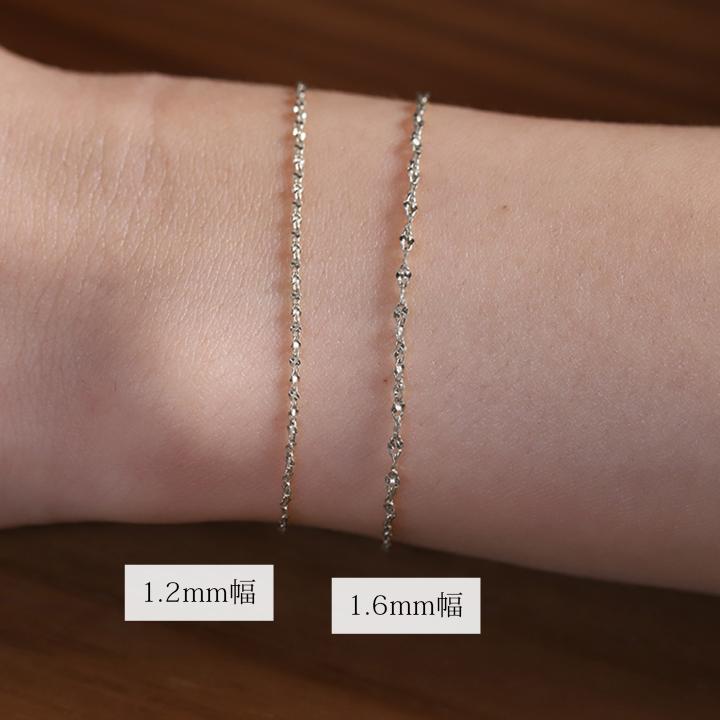 DEVAS 日曜7%クーポン有 プラチナブレスレット レディース ブレスレット プラチナ ブルームチェーン 1.2mm アジャスター チェーン シンプル : デザイナーズジュエリー DEVAS ...