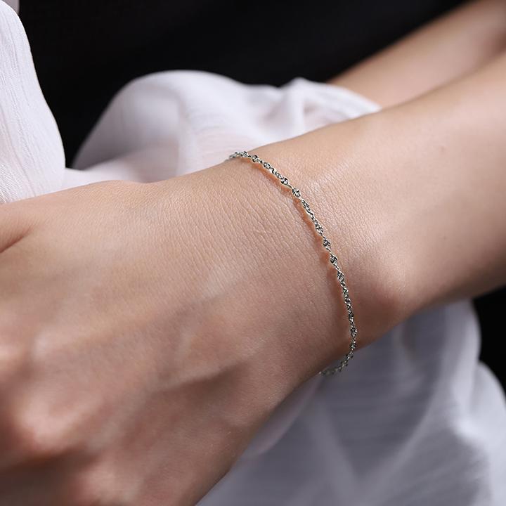 DEVAS 日曜7%クーポン有 プラチナブレスレット レディース ブレスレット プラチナ ブルームチェーン 1.6mm アジャスター チェーン シンプル : デザイナーズジュエリー DEVAS ...