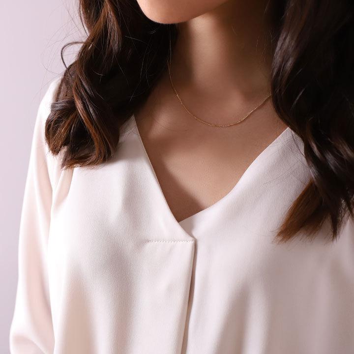 DEVAS 日曜7%クーポン有 18金ネックレス k18 ネックレスチェーン 1.2mm幅 細喜平 チェーン レディース ネックレス 18k ゴールド : デザイナーズジュエリー DEVAS ...