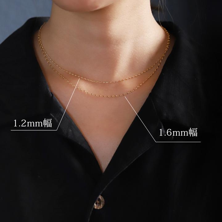 DEVAS 【最大6000円OFF 5/6まで】 18金ネックレス k18 ネックレスチェーン ブルーム 1.6mm幅 やや細め ペタル レディース ネックレス チェーン 18k ...