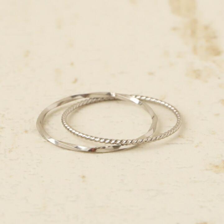 DEVAS 日曜7%クーポン有 プラチナリング 指輪 プラチナ リング ピンキー ピンキーリング 2連 ひねり pt850 pt レディース シンプル : デザイナーズジュエリー DEVAS ...