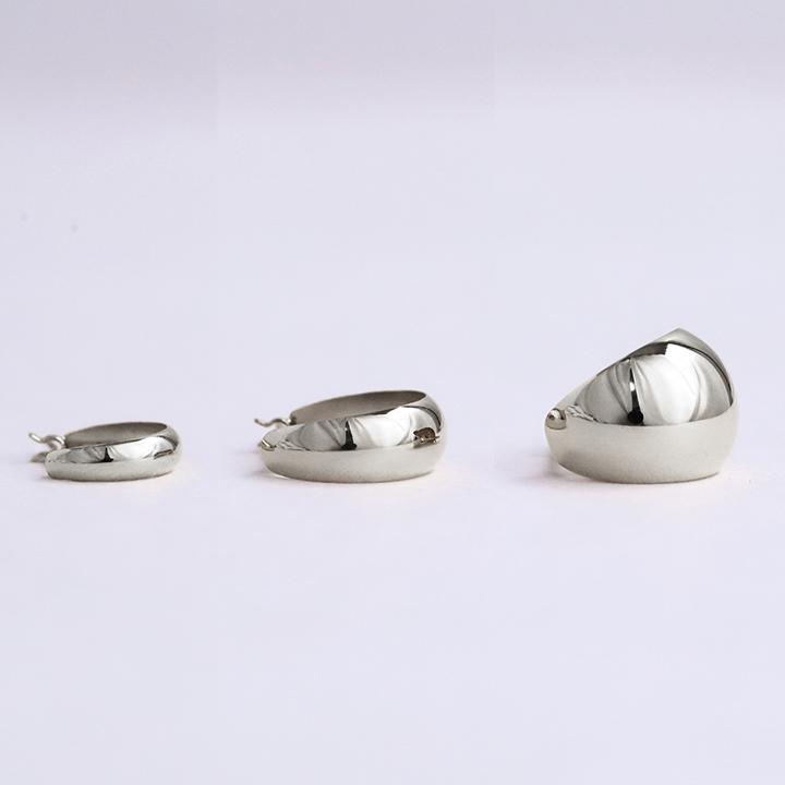 DEVAS フープピアス プラチナ ピアス レディース シンプル ムーンピアス 月甲 甲丸 ゲッコー フープ シンプルピアス pt950 プラチナ950 大きめ 小さめ : デザイナーズ ...