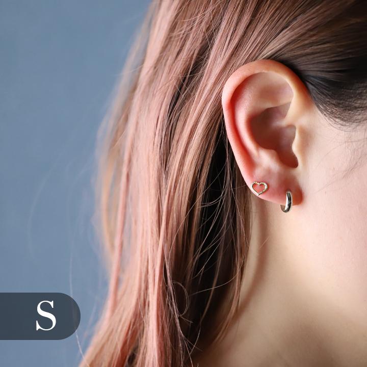 DEVAS フープピアス プラチナ ピアス レディース シンプル ムーンピアス 月甲 甲丸 ゲッコー フープ シンプルピアス pt950 プラチナ950 大きめ 小さめ : デザイナーズ ...