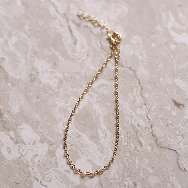 DEVAS 9月土日限定 7%クーポン 18金 ブレスレット k18 18金ブレスレット 18k レディース ブルームチェーン 1.6mm チェーン ブレスレットレディース : デザイナーズ ...