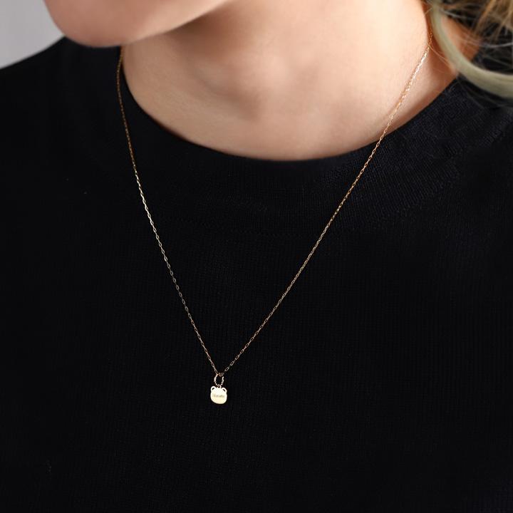 DEVAS 【2000円OFF 5/15-18まで】 18金ネックレス k18 ネックレス 18金 レディース チェーン ネックレスチェーン 長あずきチェーン 長小豆 0.9mm幅 ...