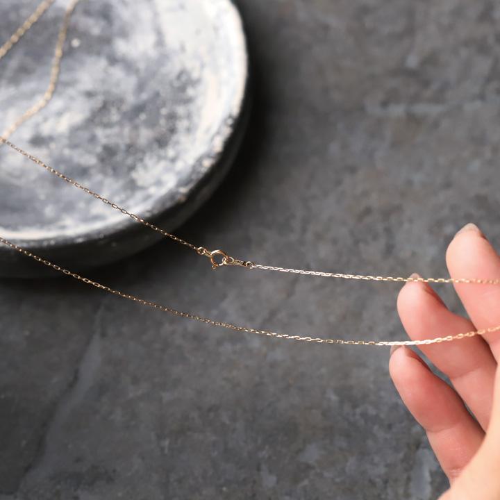 DEVAS 【2000円OFF 5/15-18まで】 18金ネックレス k18 ネックレス 18金 レディース チェーン ネックレスチェーン 長あずきチェーン 長小豆 0.9mm幅 ...