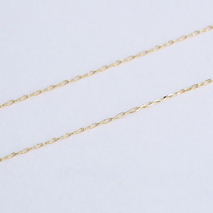 DEVAS 【2000円OFF 5/15-18まで】 18金ネックレス k18 ネックレス 18金 レディース チェーン ネックレスチェーン 長あずきチェーン 長小豆 0.9mm幅 ...