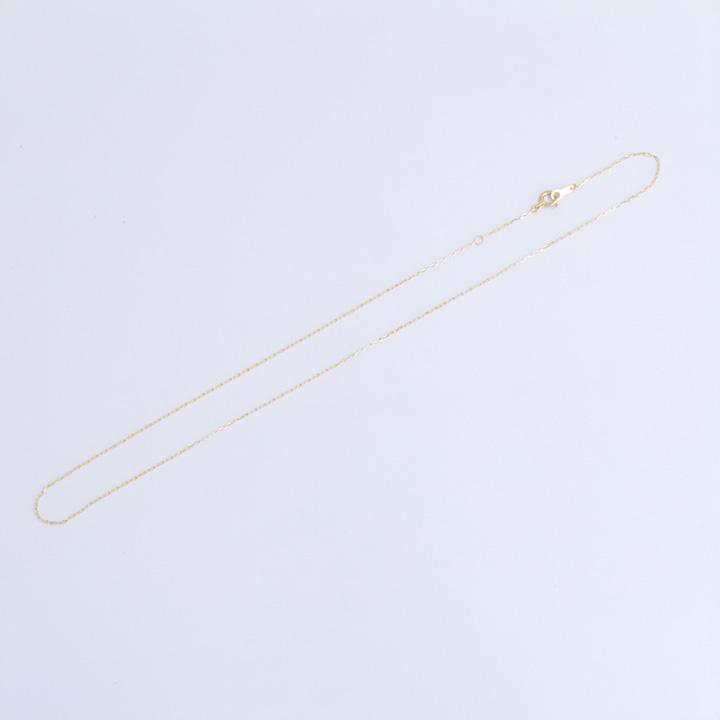 DEVAS 【2000円OFF 5/15-18まで】 18金ネックレス k18 ネックレス 18金 レディース チェーン ネックレスチェーン 長あずきチェーン 長小豆 0.9mm幅 ...