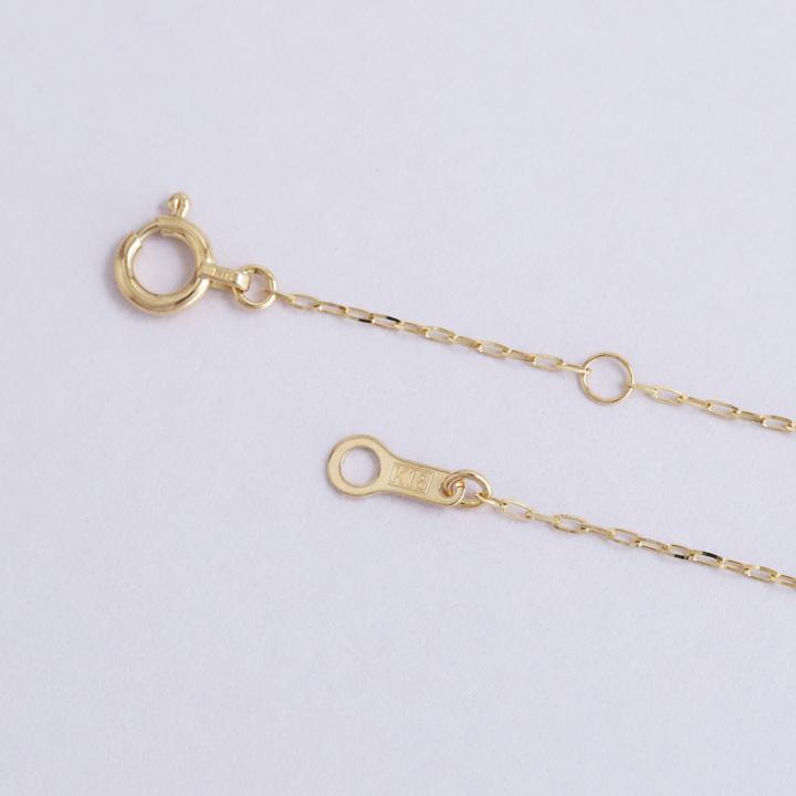 DEVAS 【2000円OFF 5/15-18まで】 18金ネックレス k18 ネックレス 18金 レディース チェーン ネックレスチェーン 長あずきチェーン 長小豆 0.9mm幅 ...