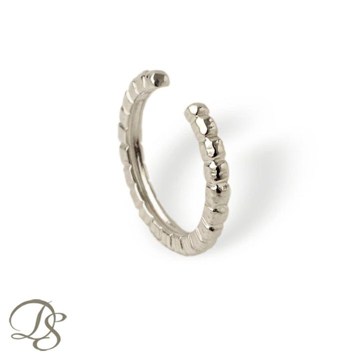 DEVAS プラチナイヤーカフ プラチナ イヤカフ ブロック スクエア レディース ノンホール ピアス Pt950 片耳 ノンホールピアス シンプル ゴールド 小さめ つけっぱなし ...