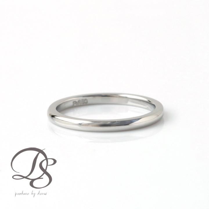 DEVAS プラチナリング 指輪 プラチナ リング 1.5mm幅 甲丸 光沢 マット PT950 pt レディース プラチナ指輪 シンプル 地金 本物 つけっぱなし 刻印 誕生石 ペア ...