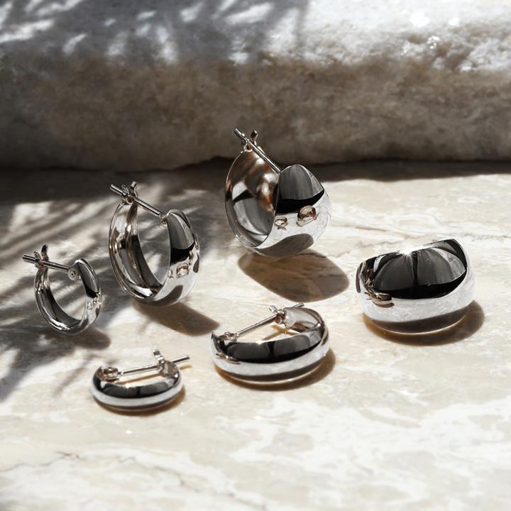 DEVAS 7月土日限定 11%クーポン フープピアス プラチナ ピアス レディース シンプル ムーンピアス 月甲 甲丸 ゲッコー フープ シンプルピアス pt950 : デザイナーズ ...