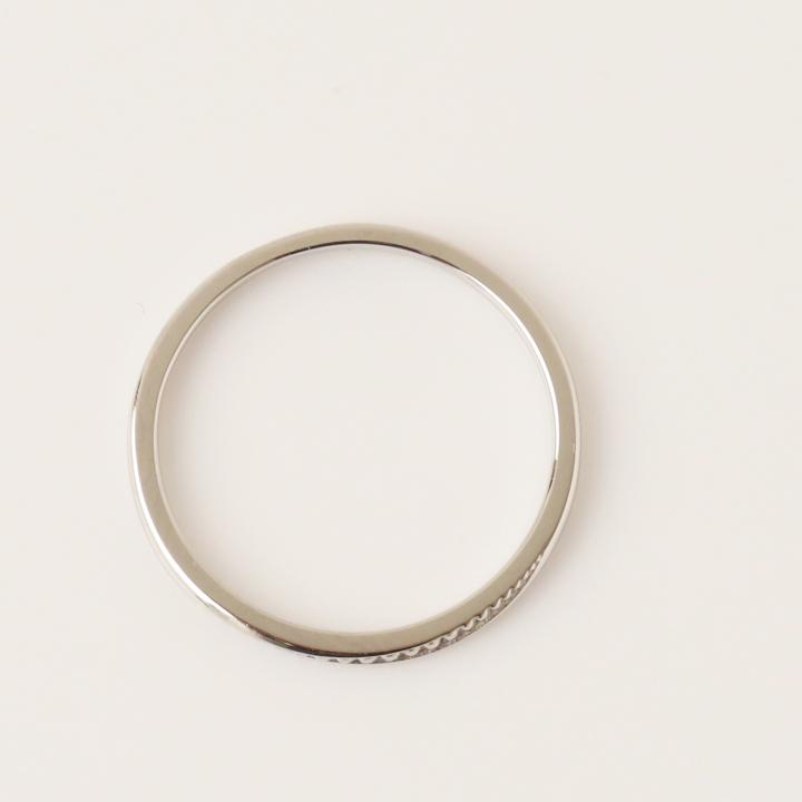 DEVAS 【2000円OFF 5/15-18まで】 プラチナリング 指輪 プラチナ リング メンズ ミルグレイン ミル打ち 1.3mm幅 PT950 pt レディース プラチナ指輪 ...
