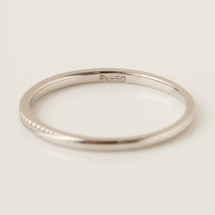 DEVAS 【2000円OFF 5/15-18まで】 プラチナリング 指輪 プラチナ リング メンズ ミルグレイン ミル打ち 1.3mm幅 PT950 pt レディース プラチナ指輪 ...