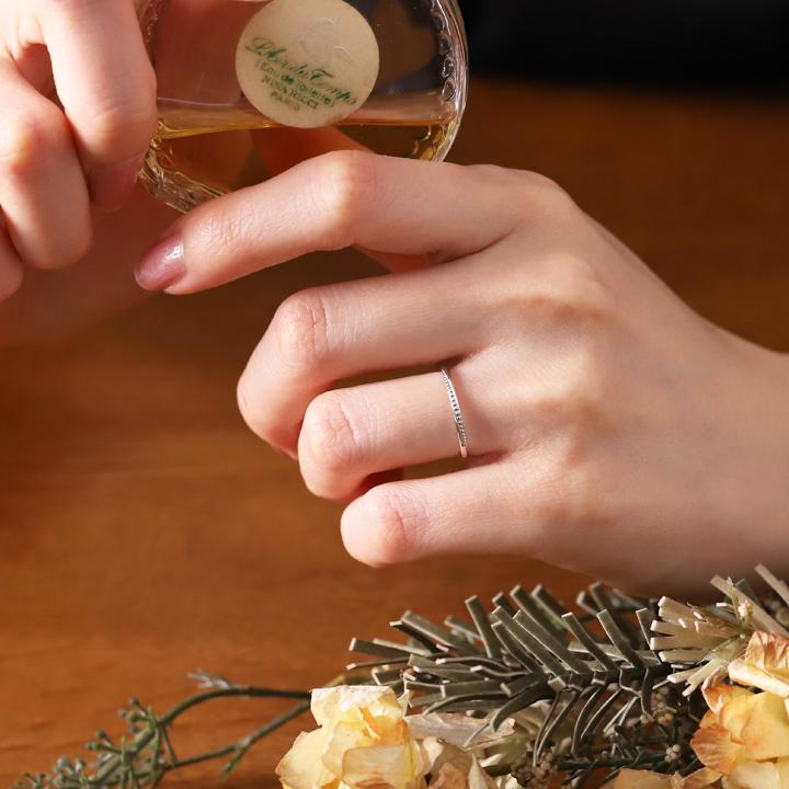 DEVAS 【2000円OFF 5/15-18まで】 プラチナリング 指輪 プラチナ リング メンズ ミルグレイン ミル打ち 1.3mm幅 PT950 pt レディース プラチナ指輪 ...