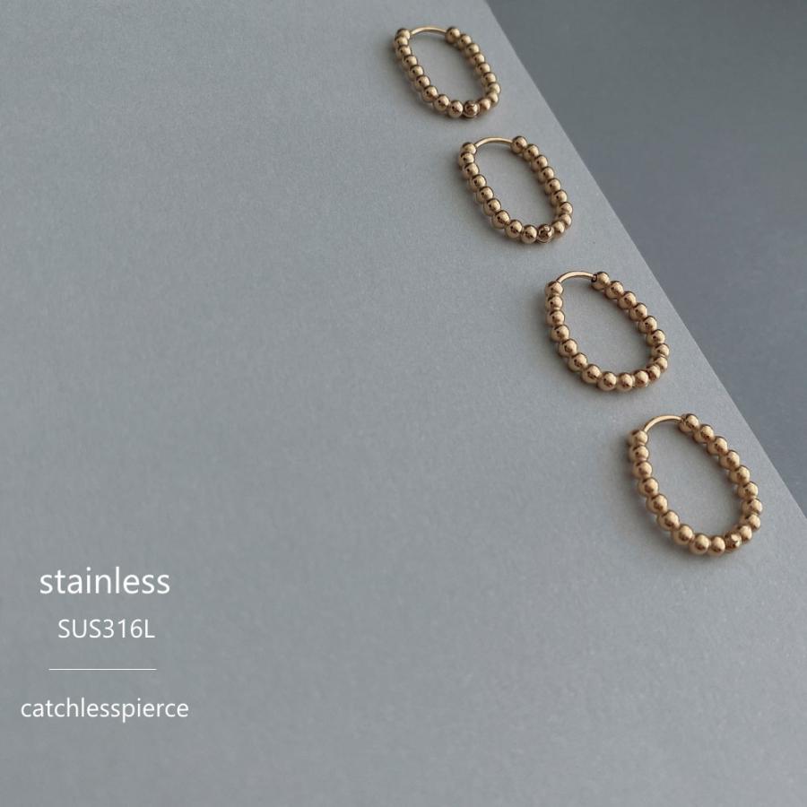 SUS316L サージカル メタル ボール フープピアス キャッチレス ボールデザイン ハート オーバル ドロップ : LuneJewelry - 通販 - Yahoo!ショッピング