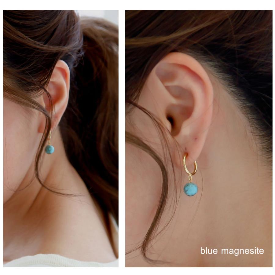 天然石 ラウンド ピアス イヤリング 1粒 8mm 16種類 ナチュラル 日本製 ニッケルフリー K14GP 淡水パール オニキス クォーツ : LuneJewelry - 通販 ...