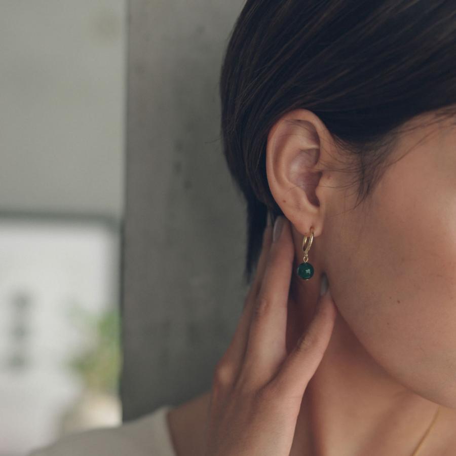 天然石 ラウンド ピアス イヤリング 1粒 8mm 16種類 ナチュラル 日本製 ニッケルフリー K14GP 淡水パール オニキス クォーツ : LuneJewelry - 通販 ...