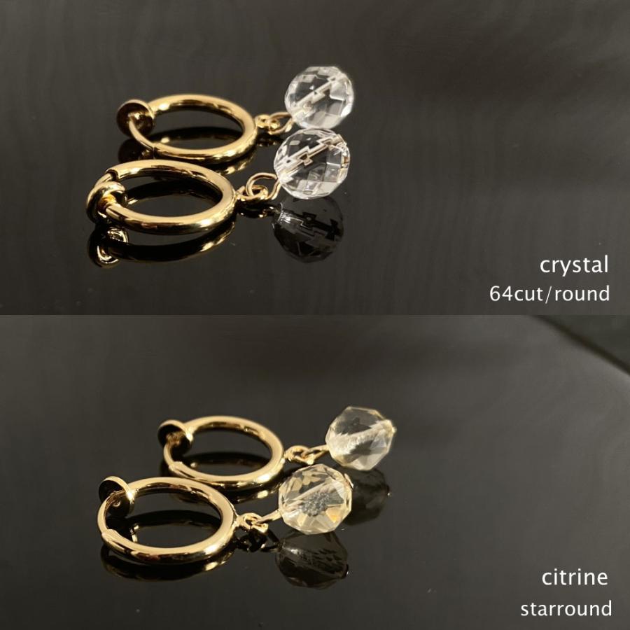 6mm 天然石 カットラウンド ピアス イヤリング 10タイプ ニッケルフリー K14GP : LuneJewelry - 通販 - Yahoo!ショッピング
