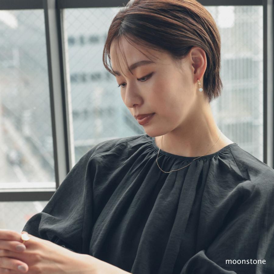 6mm 天然石 カットラウンド ピアス イヤリング 10タイプ ニッケルフリー K14GP : LuneJewelry - 通販 - Yahoo!ショッピング