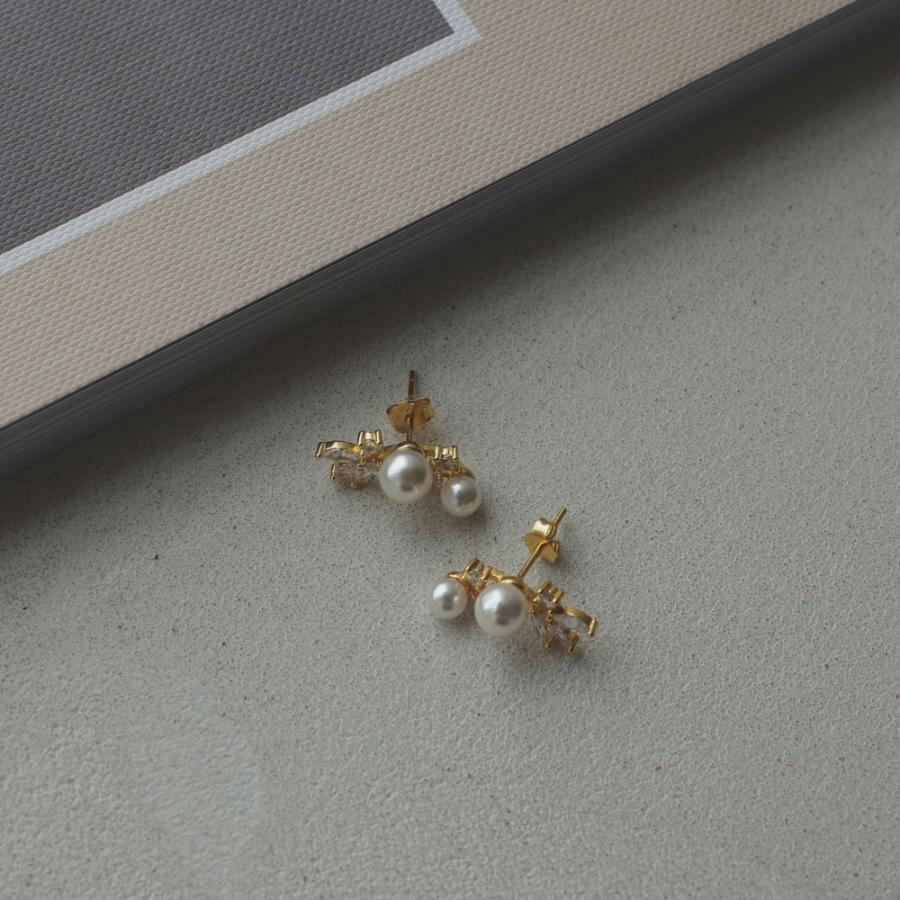 silver925 ビジューパールピアス K14GP シンメトリー シルバー 925 ムーン スタッド : LuneJewelry - 通販 - Yahoo!ショッピング