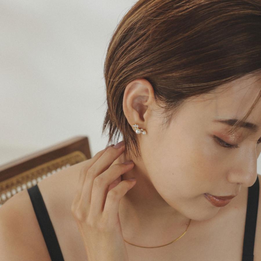 silver925 ビジューパールピアス K14GP シンメトリー シルバー 925 ムーン スタッド : LuneJewelry - 通販 - Yahoo!ショッピング