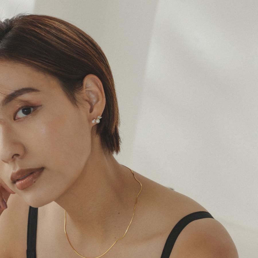 silver925 ビジューパールピアス K14GP シンメトリー シルバー 925 ムーン スタッド : LuneJewelry - 通販 - Yahoo!ショッピング