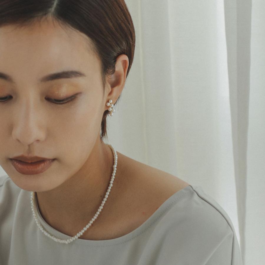 K14GP メレパール ピアス イヤリング 小粒 ホワイトパール シルバー925 ポスト :p658:devient - 通販 - Yahoo!ショッピング