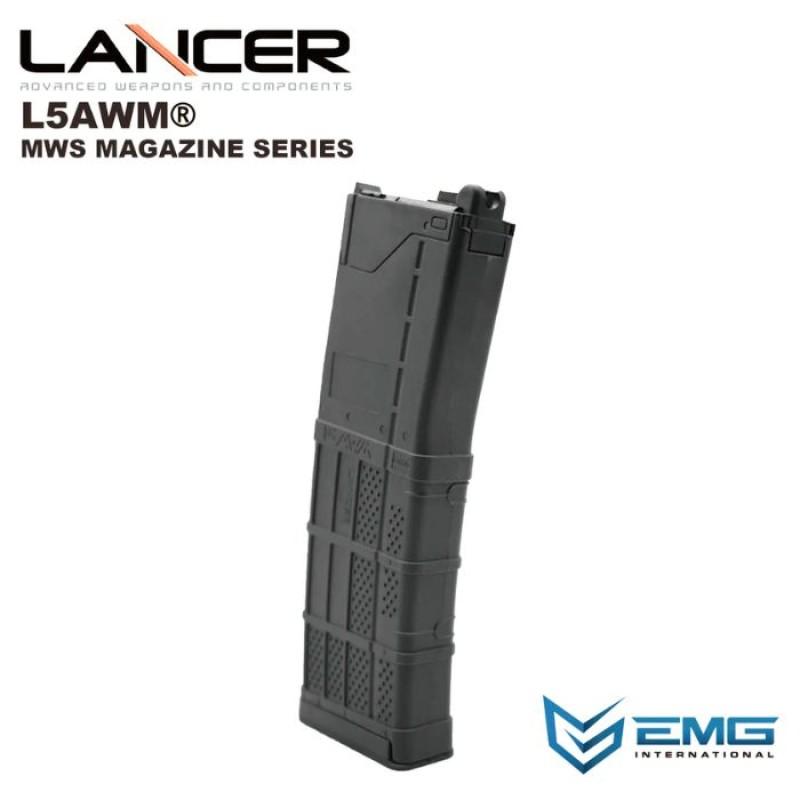 Angry Gun LANCER SYSTEMS 公式ライセンス L5AWM V2 MWSマガジン(5.56 Black ...