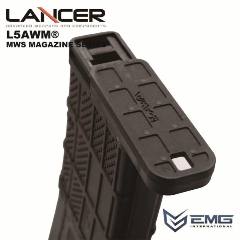 Angry Gun LANCER SYSTEMS 公式ライセンス L5AWM V2 MWSマガジン(5.56 Black ...