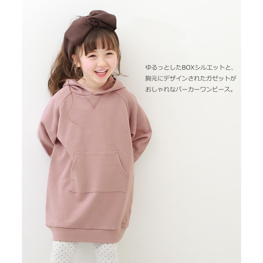 子供服 ガゼットパーカー スウェットワンピースキッズ 女の子 長袖ワンピース ワンピース デビロック devirock :161GDR016:devirock Yahoo!ショッピング店 ...