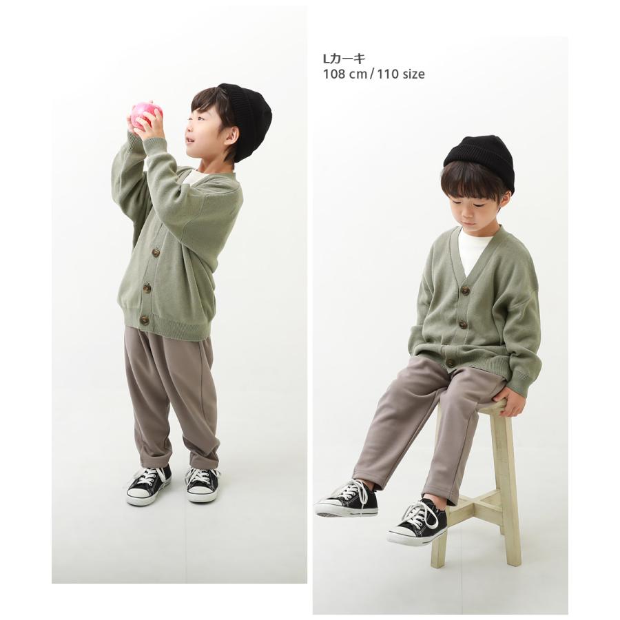 devirock カーディガン トップス 綿100% 洗える ビッグシルエット コットンニットカーディガン キッズ 子供服 男の子 女の子 デビロック 25aw_louter ...