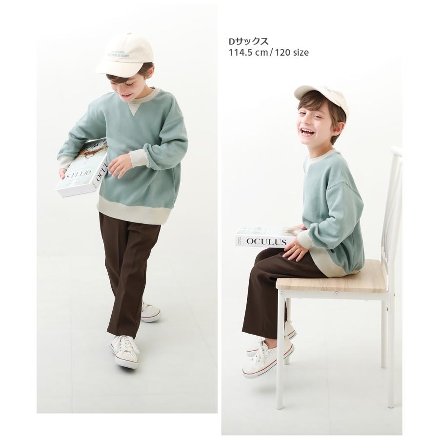 devirock トレーナー キッズ 子供服 男の子 女の子 綿100％ 配色ガゼット トップス デビロック : devirock Yahoo!ショッピング店 - 通販 - Yahoo!ショッピング