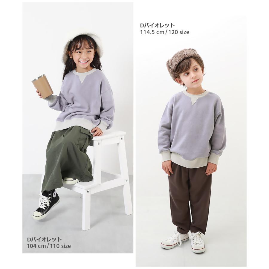 devirock トレーナー キッズ 子供服 男の子 女の子 綿100％ 配色ガゼット トップス デビロック : devirock Yahoo!ショッピング店 - 通販 - Yahoo!ショッピング