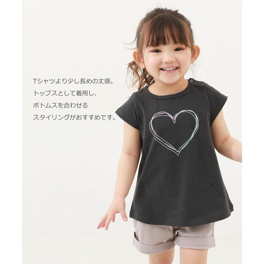 devirock 子供服 デビラボ プリントチュニックTシャツキッズ ベビー 女の子 トップス 半袖Tシャツ Tシャツ デビロック : devirock Yahoo!ショッピング店 - 通販 ...