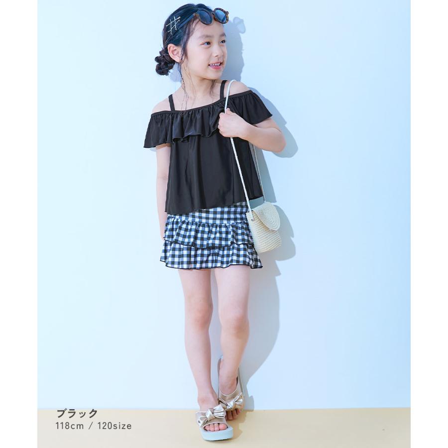 devirock 水着 セパレート水着 プールグッズ 水泳 海水浴 UVカット 3WAYで着られる オフショルセットアップ水着 キッズ 子供服 女の子 デビロック : devirock ...