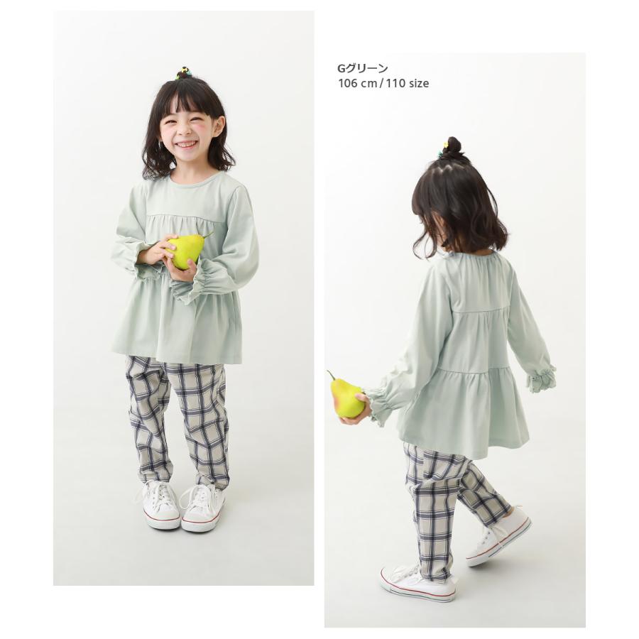 子供服 ティアード長袖チュニック キッズ 女の子 長袖Tシャツ ロンT トップス 長袖 devirock デビロック :162GTP003:devirock Yahoo!ショッピング店 ...