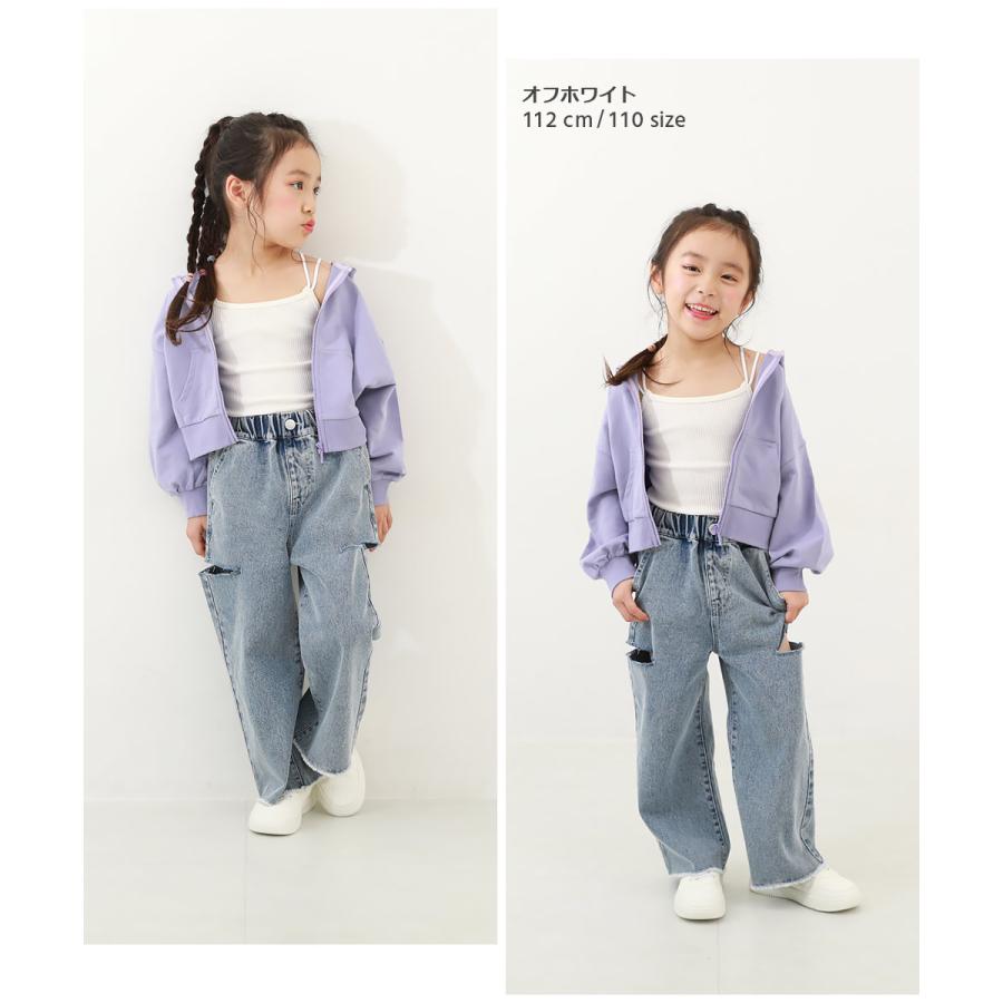 子供服 リブキャミソール(140cm以上カップ付き)キッズ 女の子 トップス タンクトップ キャミソール ノースリーブ デビロック devirock :170GTP006:devirock ...