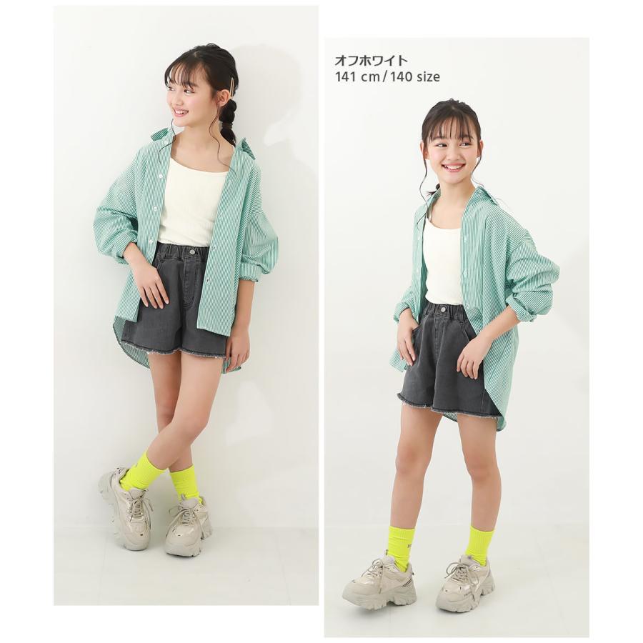 子供服 リブキャミソール(140cm以上カップ付き)キッズ 女の子 トップス タンクトップ キャミソール ノースリーブ デビロック devirock :170GTP006:devirock ...