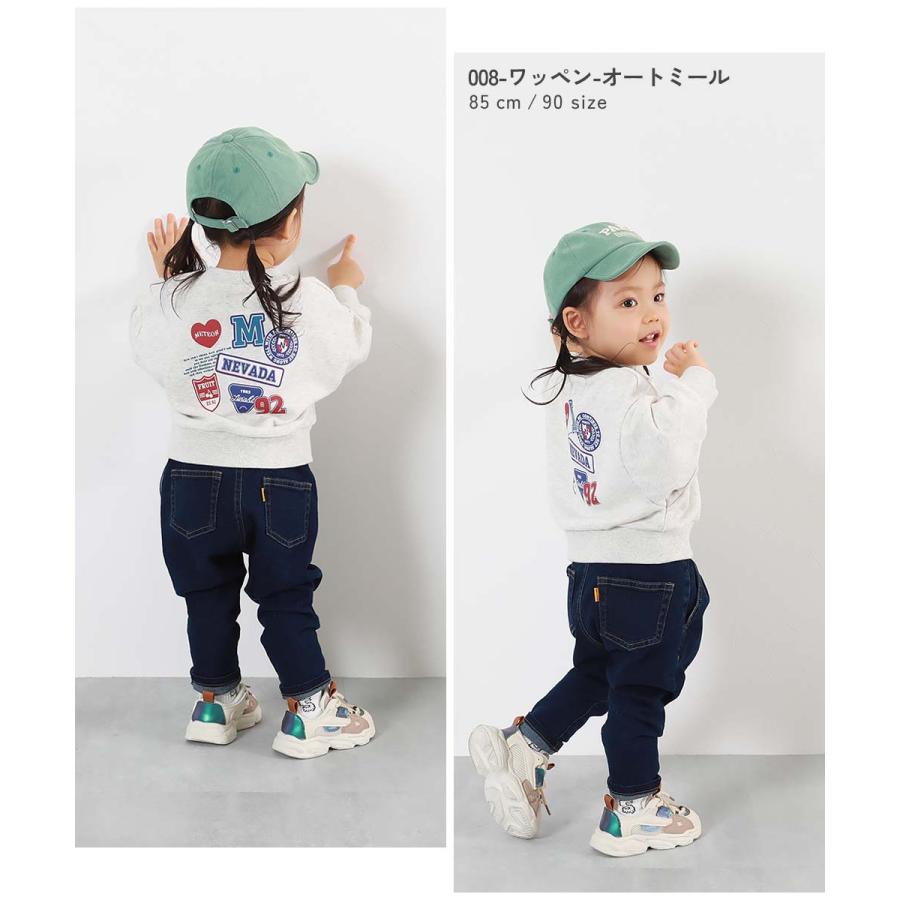 devirock トレーナー キッズ スウェット デビラボ ガールズ プリント クロップド丈 子供服 女の子 トップス ベビー服 100 110 120 130 140 150 160 デビ ...