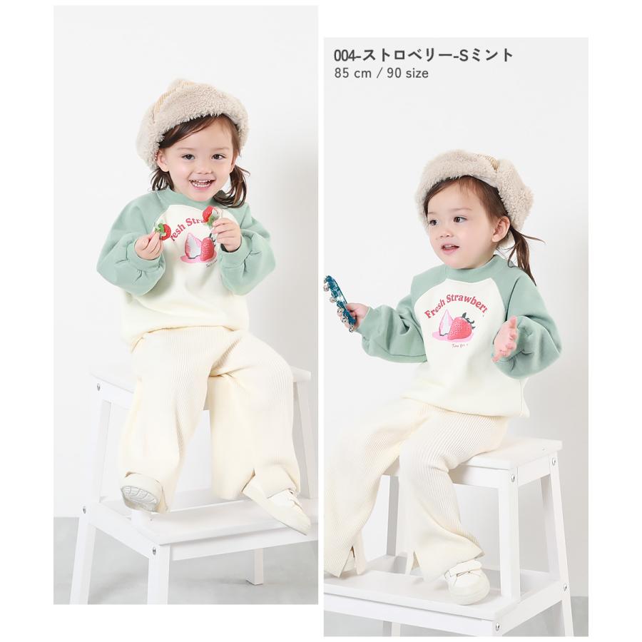 devirock 裏起毛 トレーナー キッズ 子供服 女の子 デビラボ ガールズ プリント ラグラン ベビー服 トップス デビロック : devirock Yahoo!ショッピング店 - 通販 ...