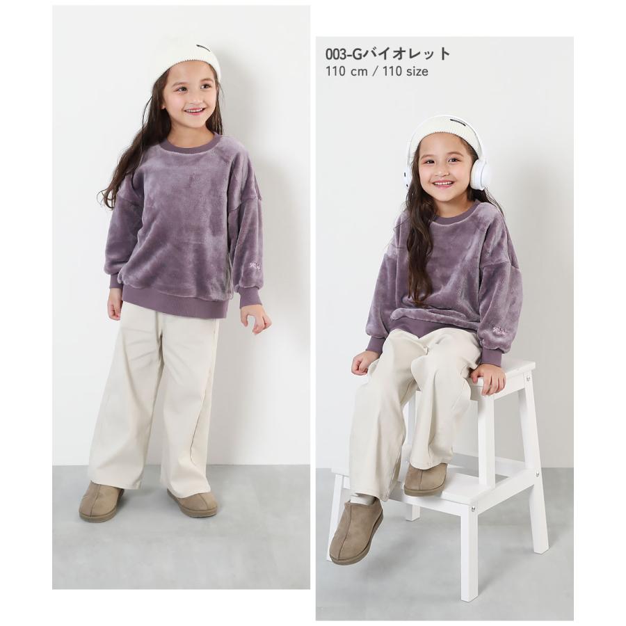 devirock（デビロック） 子供服 袖刺繍 ファーフリース トレーナーキッズ 男の子 女の子 トップス パーカー トレーナー : devirock Yahoo!ショッピング店 - 通販 ...