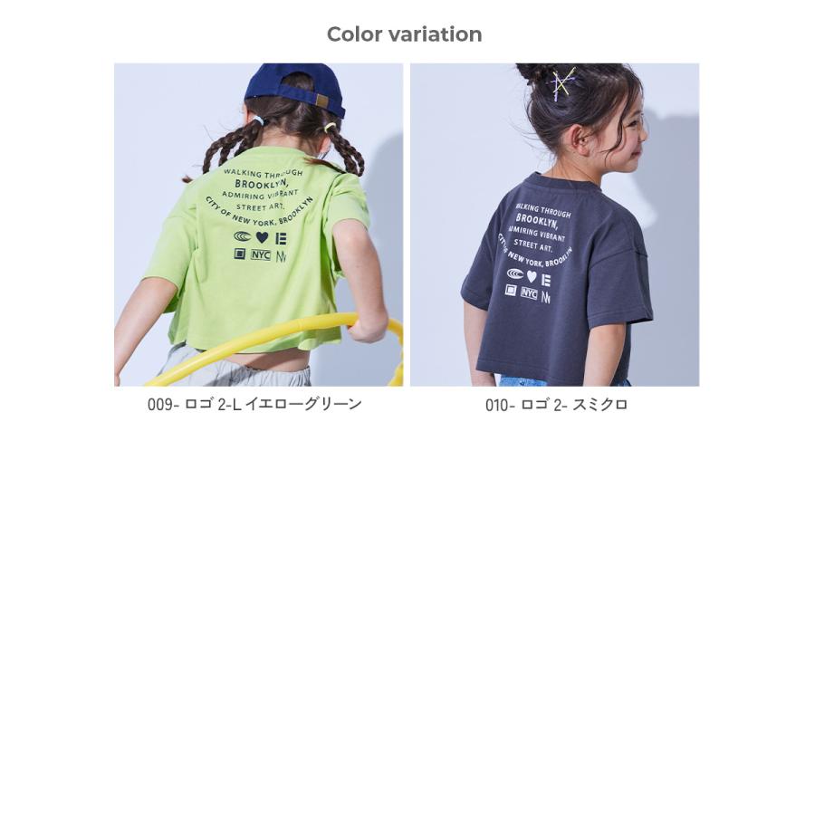 devirock（デビロック） Tシャツ トップス 綿100％ デビラボ ガールズ クロップド丈 プリント半袖Tシャツ キッズ 子供服 女の子 devirock 25ss_ガールズトレンド ...