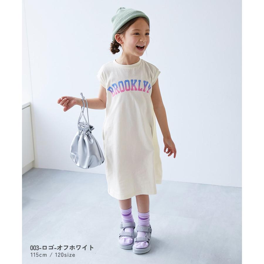 devirock ノースリーブワンピース ワンピース 綿100％ デビラボ BOXシルエット プリントタンクワンピース キッズ 子供服 女の子 デビロック : devirock Yahoo ...
